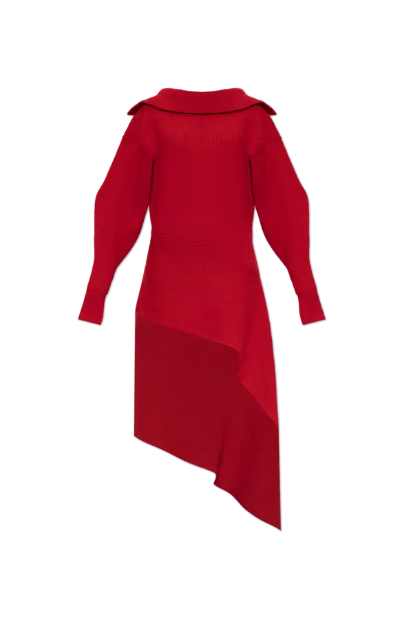 Givenchy Wool Dress With A Slit - Red