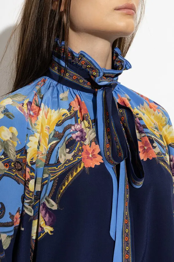 Etro Silk Shirt With Floral Motif