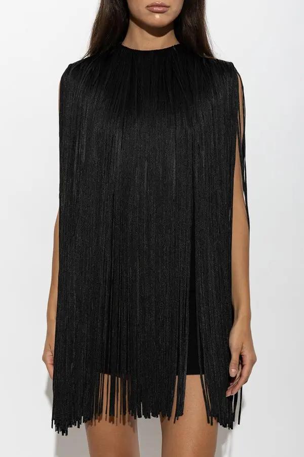 Cult Gaia Monica" Dress With Vertical Fringe Detail