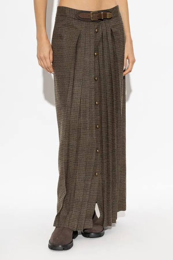 Etro Wool Skirt With An Integrated Belt