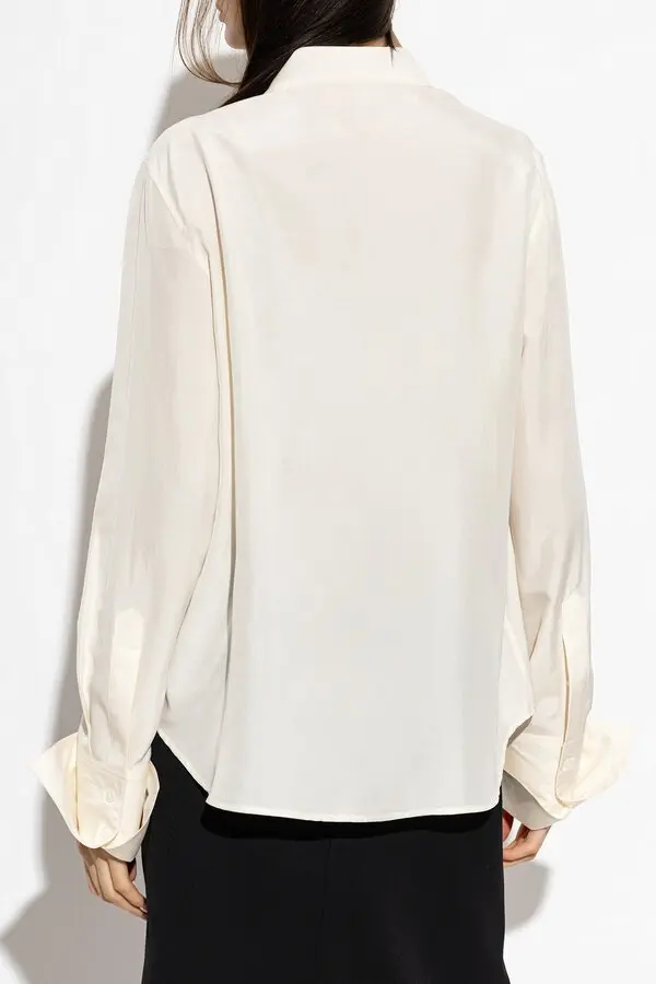 Givenchy Silk Shirt With Decorative Collar