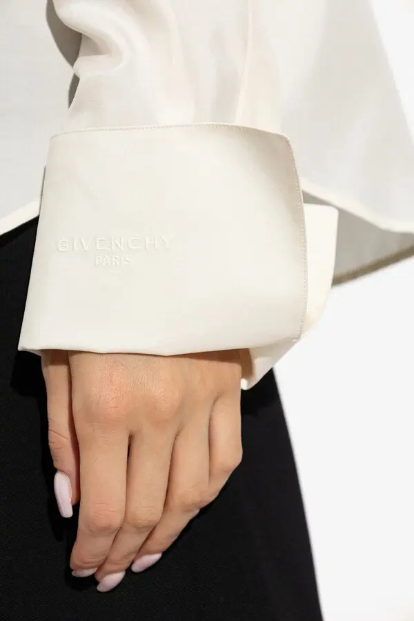 Givenchy Silk Shirt With Decorative Collar