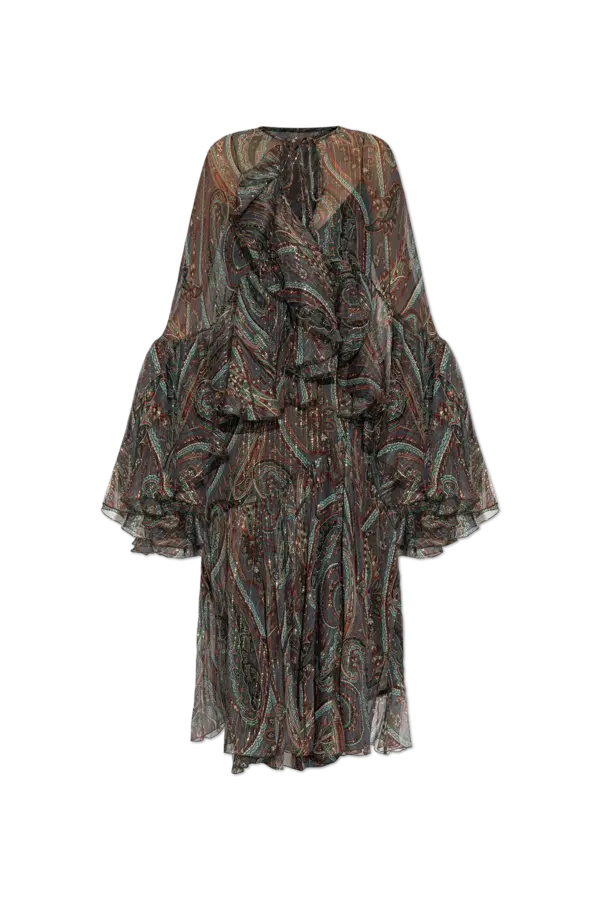 Etro Silk Dress With A Pattern - Multicolour