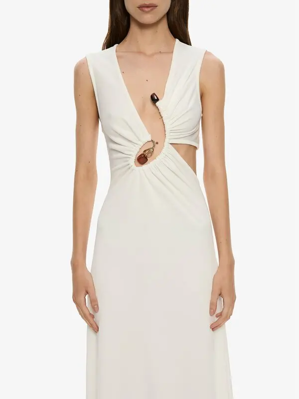 Christopher Esber Spiral Crystal Tank Dress