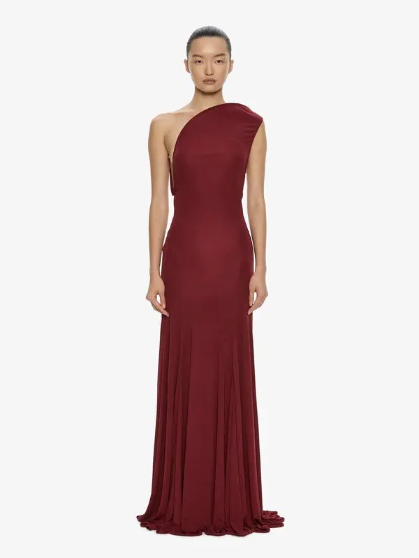 Christopher Esber Concave Wired Gown - Wine