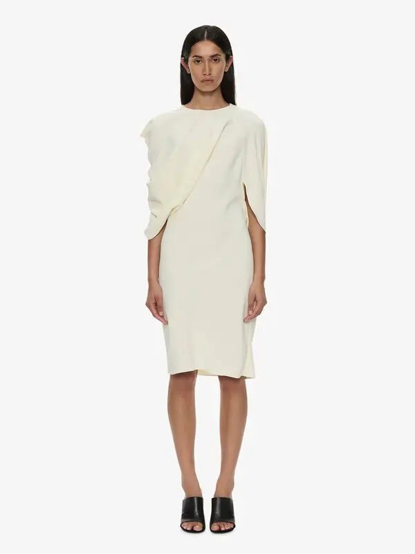 Christopher Esber Virelle Cocoon Dress - Cream