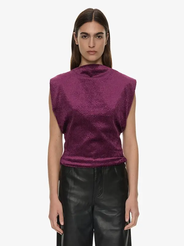 Christopher Esber Banyan Top - Plum