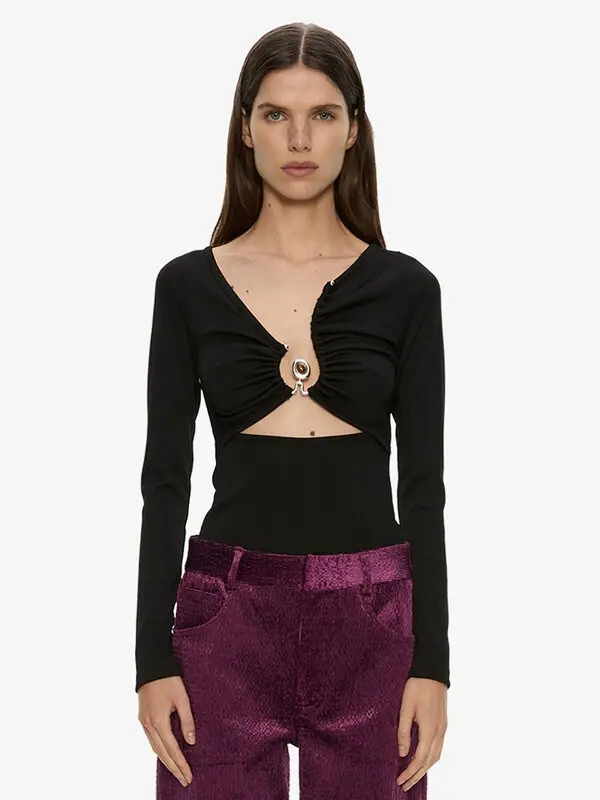 Christopher Esber Diverge Droplet Long Sleeve Top