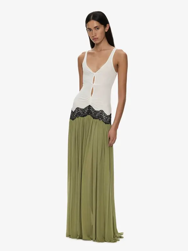 Christopher Esber Open Twist Verner Lace Tank Dress