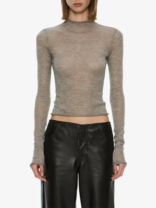 Christopher Esber Lenny Cashmere Long Sleeve Knit Top