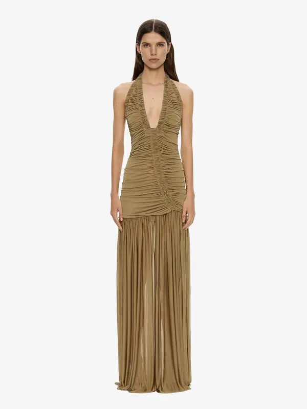 Christopher Esber Orion Gown - Khaki