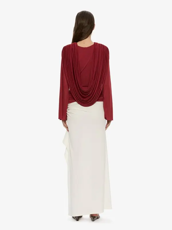 Christopher Esber Ripple Drape Long Sleeve Top