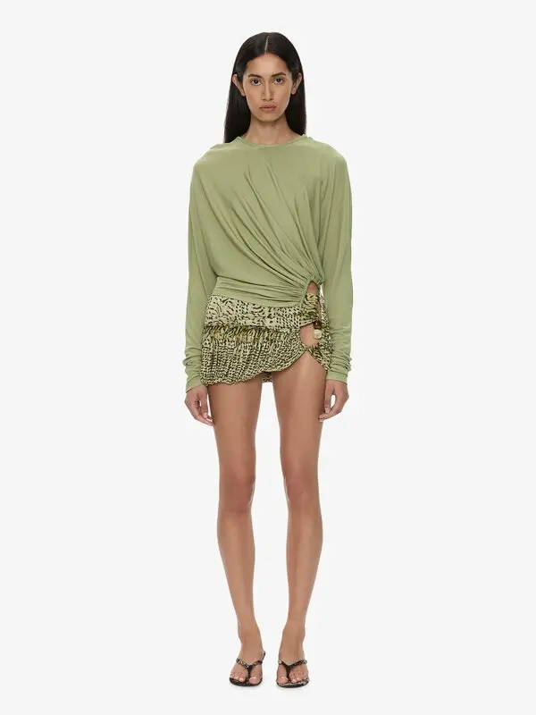 Christopher Esber Manto Long Sleeve Jersey Top