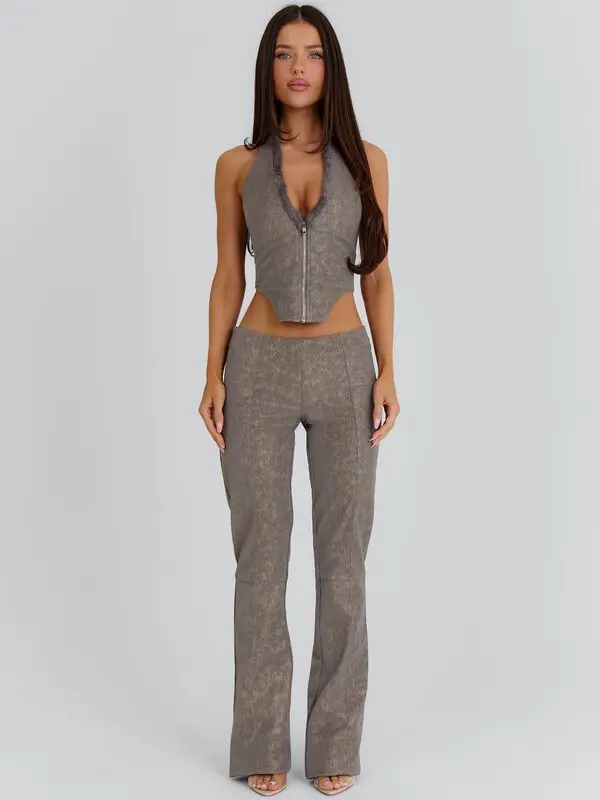 OUTCAST Anouk Corset Top Grey