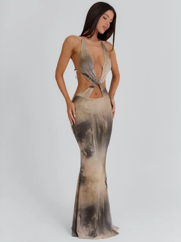 OUTCAST Taytum Maxi Dress Tempera