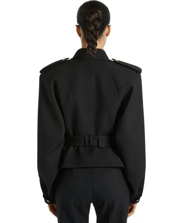 Balmain Wool Peplum Jacket