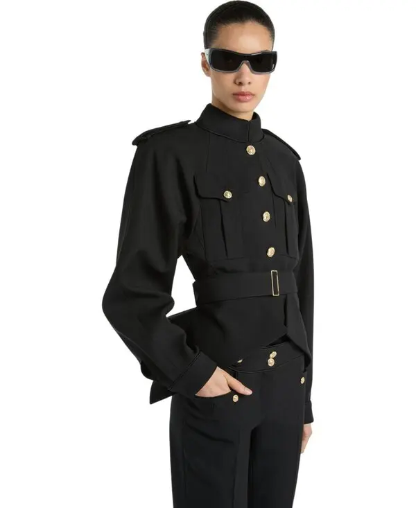 Balmain Wool Peplum Jacket