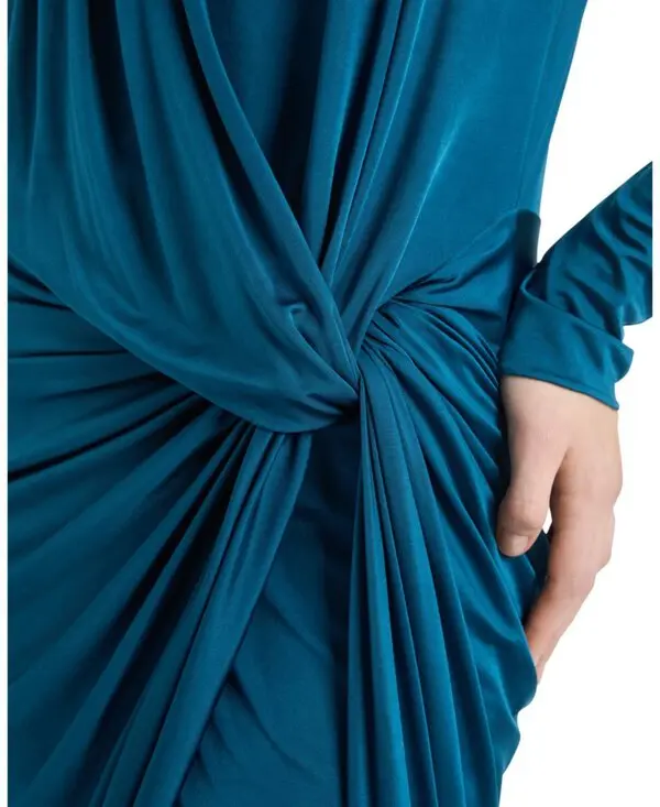 Balmain Draped Flowing Jersey Dress