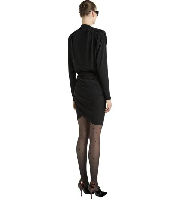 Balmain Draped Flowing Jersey Dress