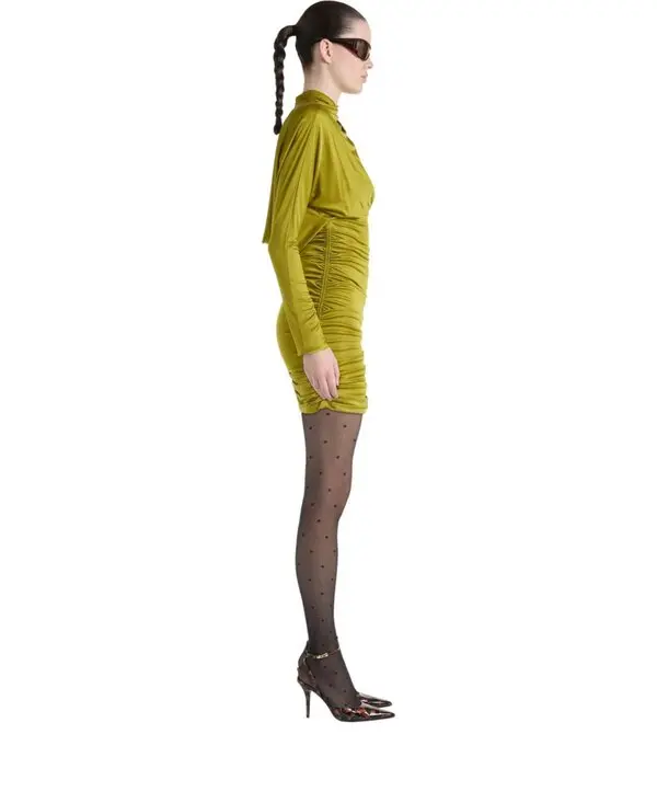 Balmain Draped Flowing Jersey Dress