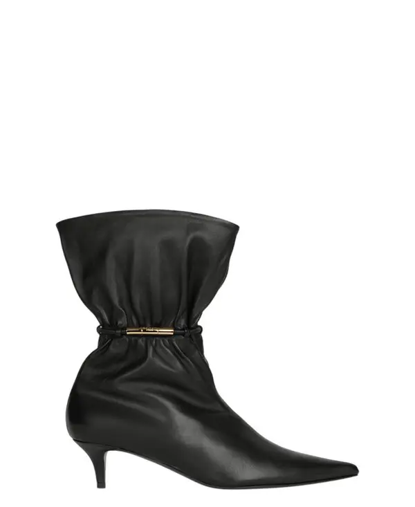 Balmain Sphynx Smooth Leather Ankle Boots