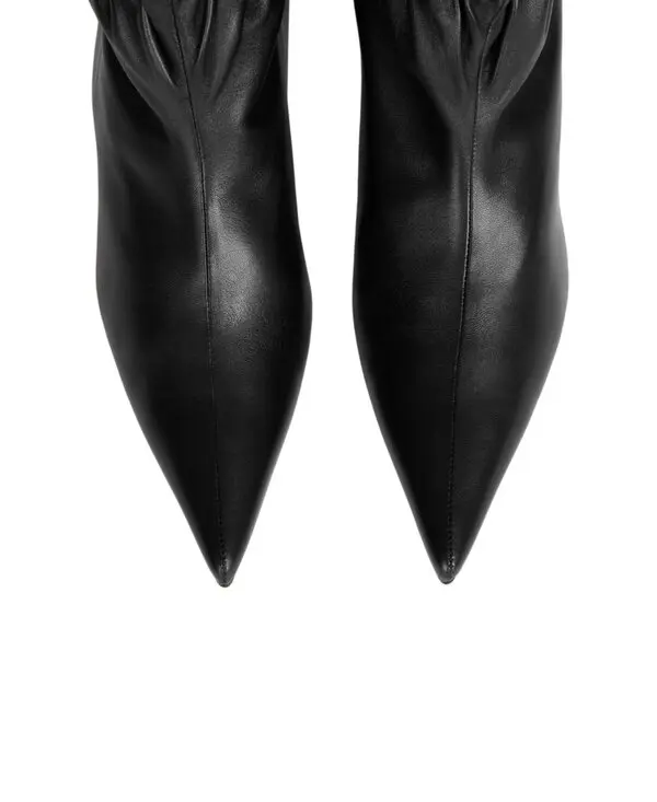 Balmain Sphynx Smooth Leather Ankle Boots