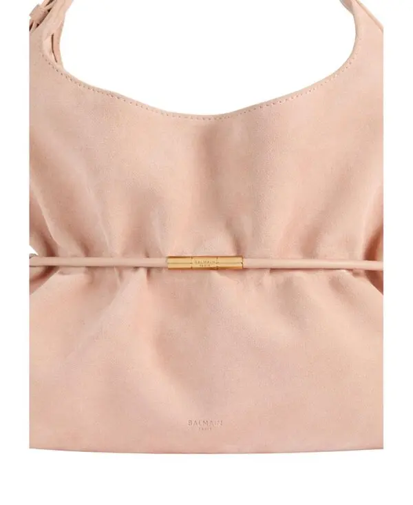 Balmain Sphynx Medium Bag In Suede