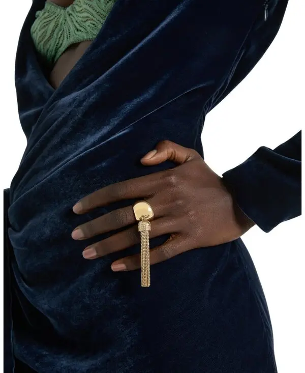 Balmain Brass Tassel Ring