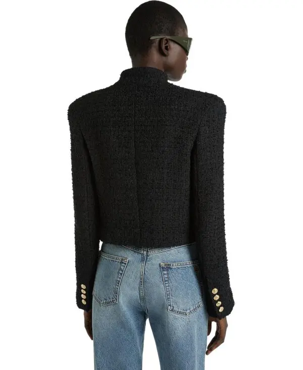 Balmain Tweed Officer Jacket