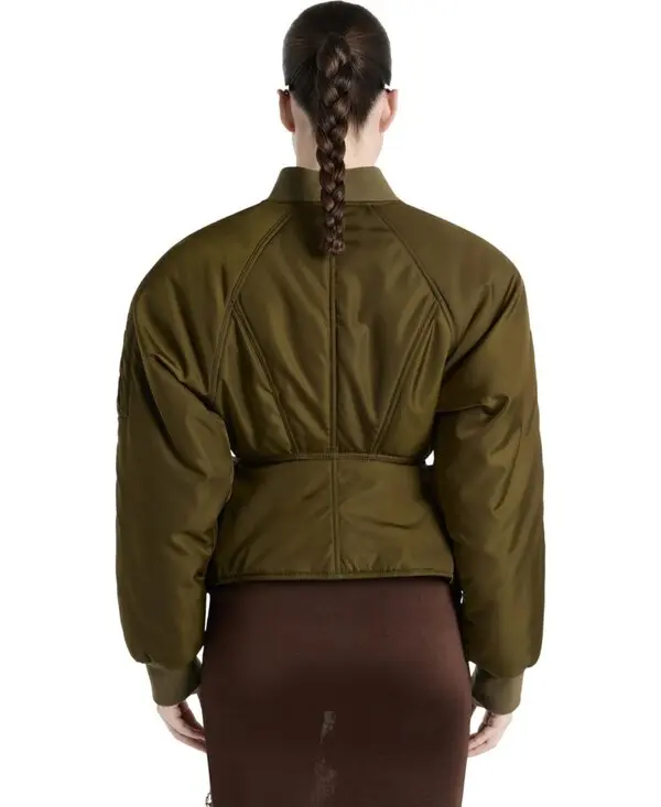 Balmain Nylon Peplum Jacket