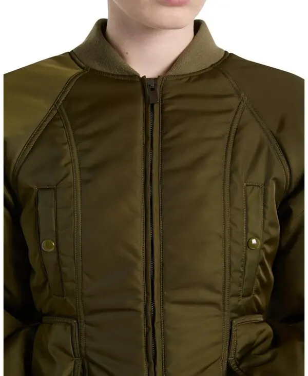 Balmain Nylon Peplum Jacket