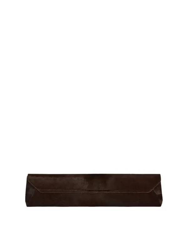 Balmain Long Clutch Bag In Pony-effect Leather