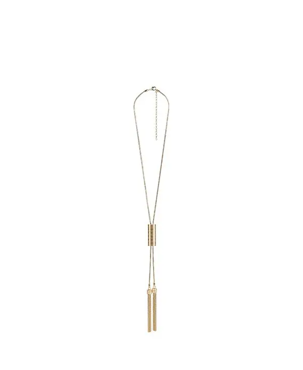 Balmain Long Brass Tassel Necklace - Gold