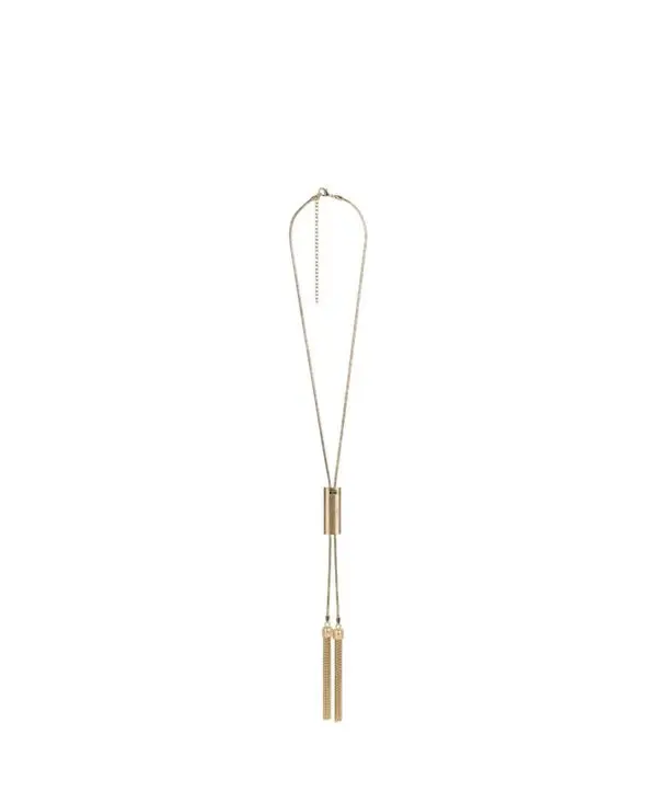Balmain Long Brass Tassel Necklace