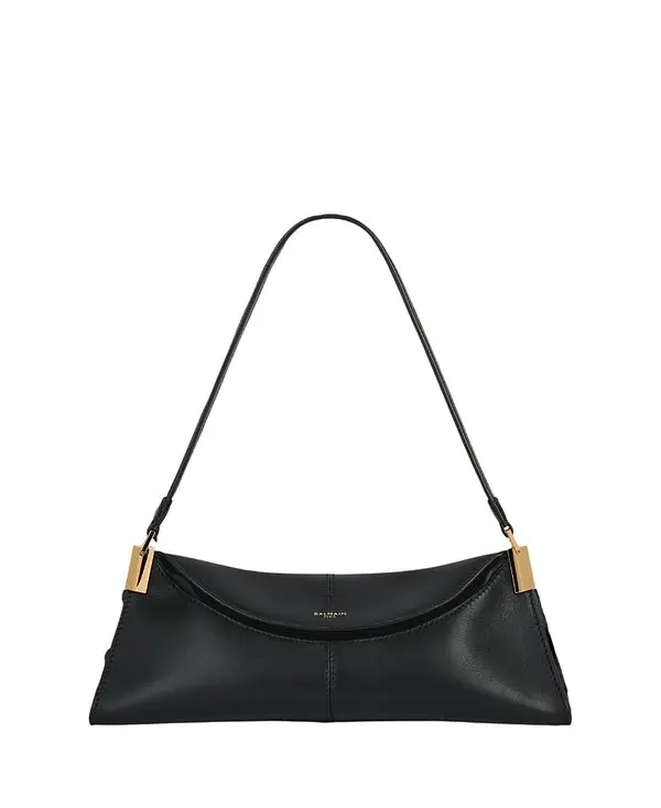 Balmain 64-83 Small Bag In Smooth Leather - Black