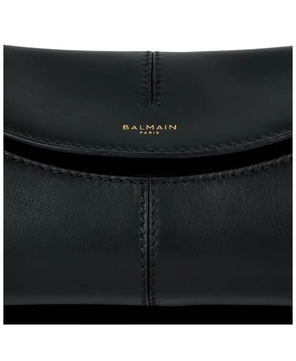 Balmain 64-83 Small Bag In Smooth Leather - Black