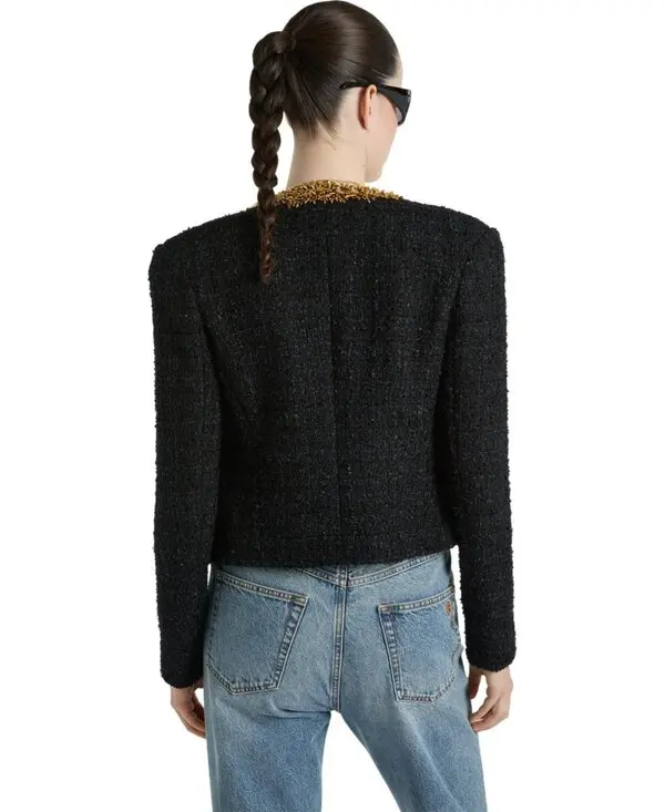 Balmain Embroidered Tweed Jacket