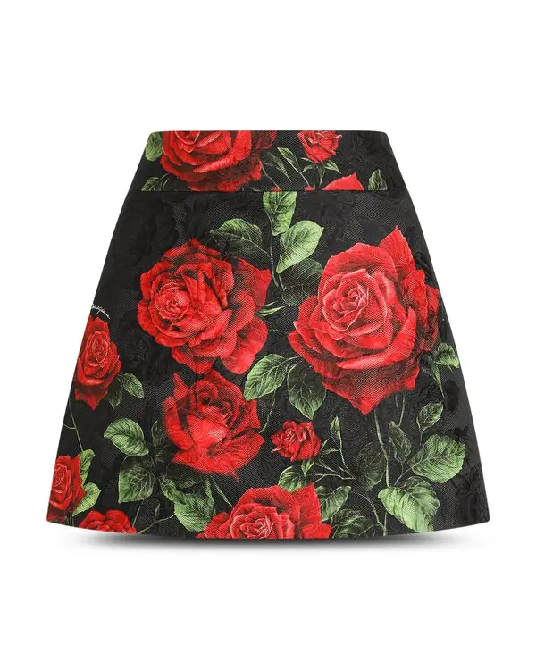 Dolce & Gabbana Rose Brocade Mini Skirt