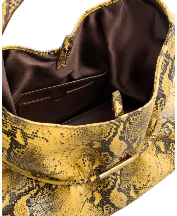 Balmain Sphynx Medium Bag In Python-effect Leather