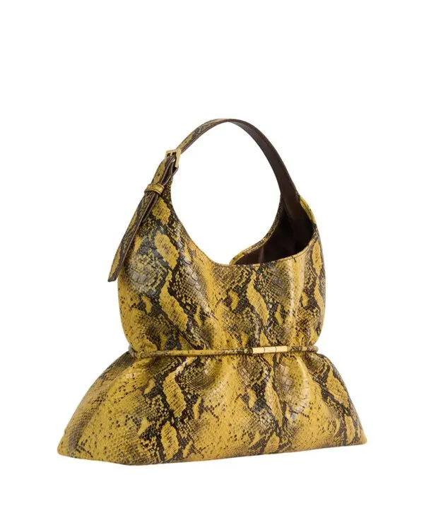 Balmain Sphynx Medium Bag In Python-effect Leather
