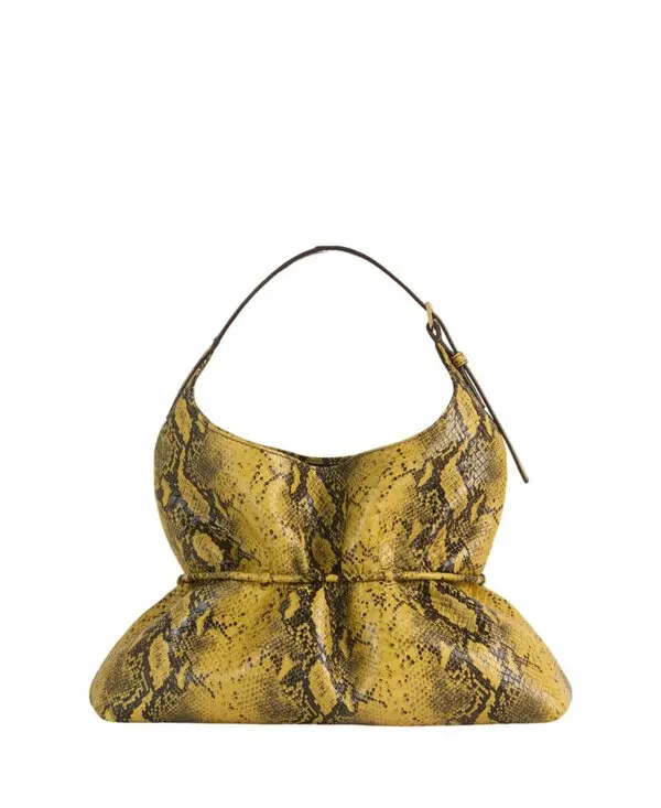Balmain Sphynx Medium Bag In Python-effect Leather