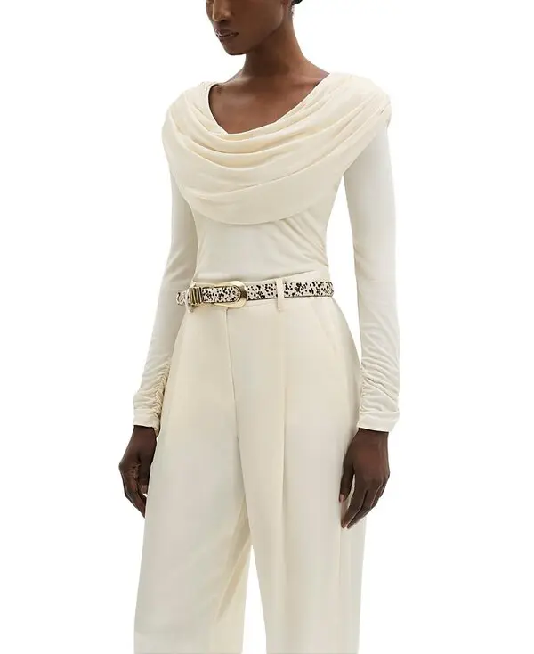 MALINA Signe Cowl Neck Jersey Top