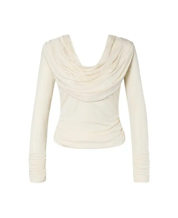 MALINA Signe Cowl Neck Jersey Top