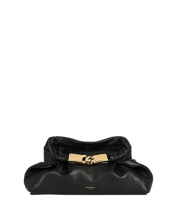 Balmain Dinner At 8 Small Smooth Leather Bag