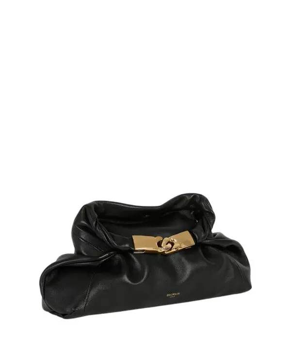 Balmain Dinner At 8 Small Smooth Leather Bag