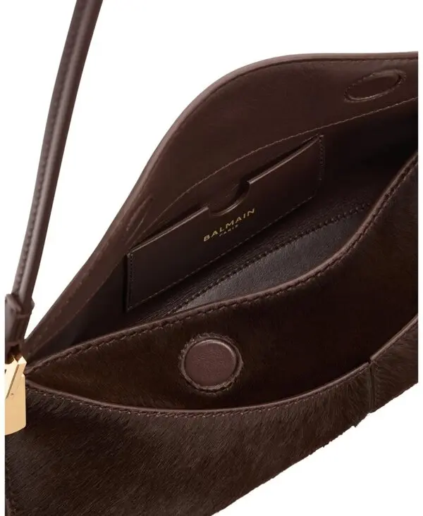 Balmain 64-83 Small Bag In Pony-effect Leather