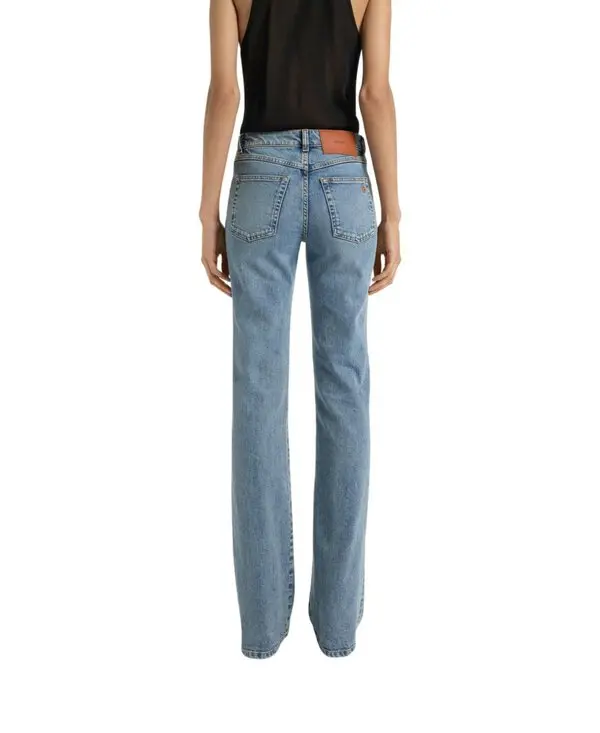 Balmain Bootcut Faded Denim Jeans