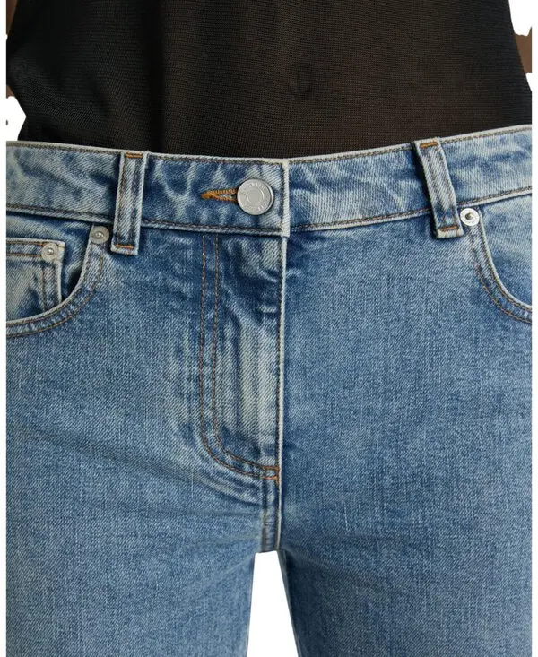 Balmain Bootcut Faded Denim Jeans