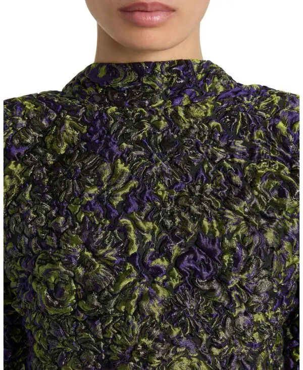 Balmain Cloque Jacquard Dress