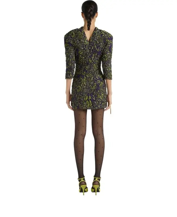 Balmain Cloque Jacquard Dress